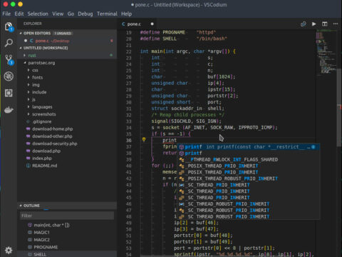 VSCodium: alternative to Visual Studio Code with no trackers